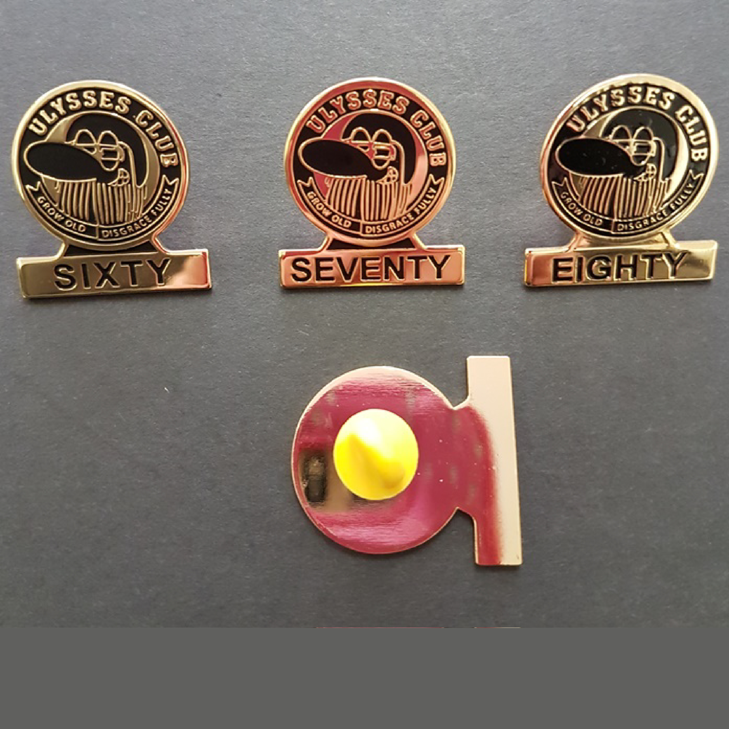 Club Badges – 60, 70, 80, 90 Age Members | The Ulysses Club of NZ